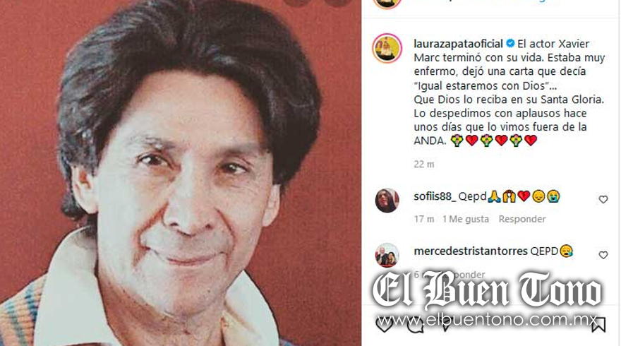 Muere el primer actor y director Xavier Marc - El Buen Tono