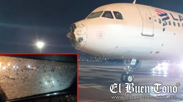 Avión aterriza de milagro, tenía el parabrisas roto, sin un motor y sin ...