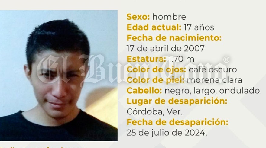 Desaparece adolescente - El Buen Tono