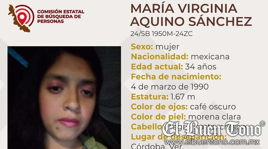 Buscan a María Virginia - El Buen Tono