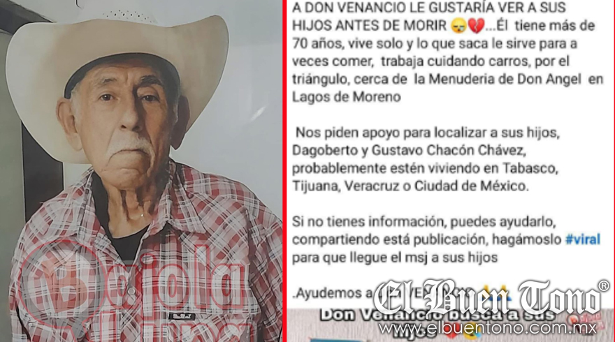 Buscan a los hijos de Don Venancio Chacón Morales, de no reclamar su ...