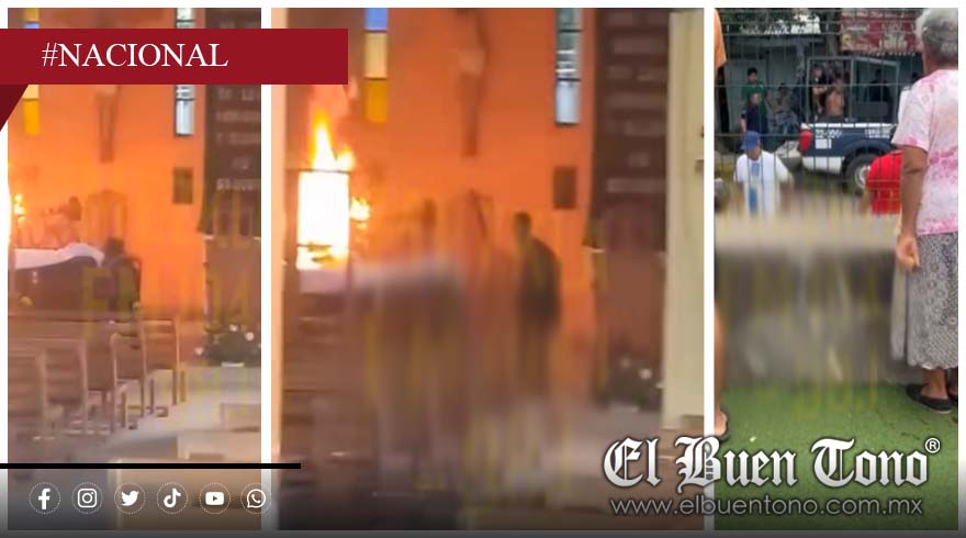 Incendian parroquia en Tilapan; detienen a presunto responsable