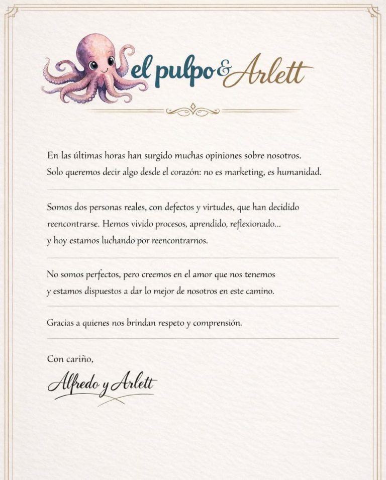 Reconciliación entre Arleth y Alfredo ‘El Pulpo’ reaviva versiones ...